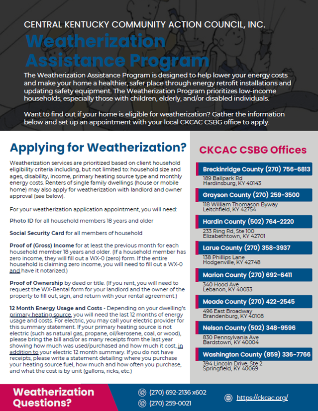 Weatherization Flyer - CKCAC
